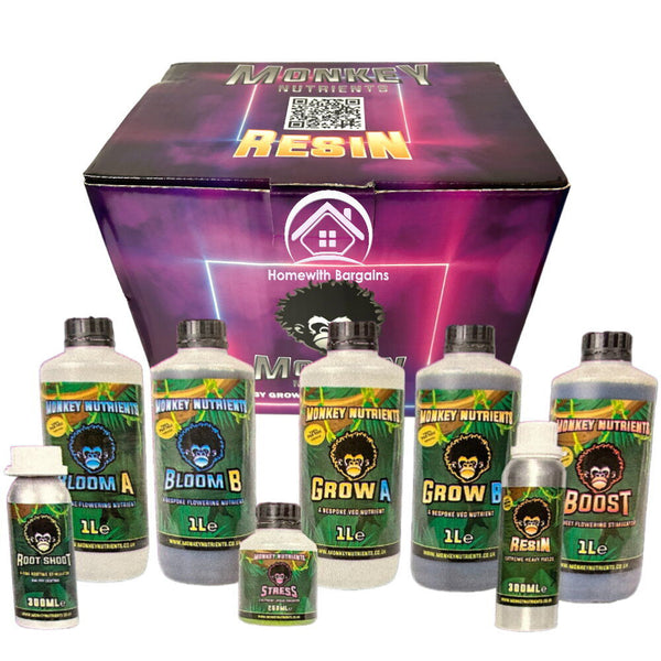 MONKEY NUTRIENTS STARTER PACK Complete Kit Grow to Bloom Soil or Coco ...