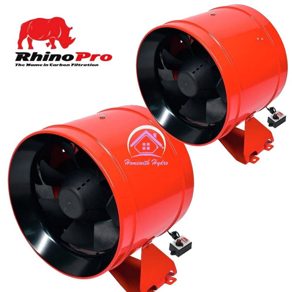 Rhino Ultra EC Digital Fan 8" 10" Extraction Quiet Pro + Fan Speed Con ...